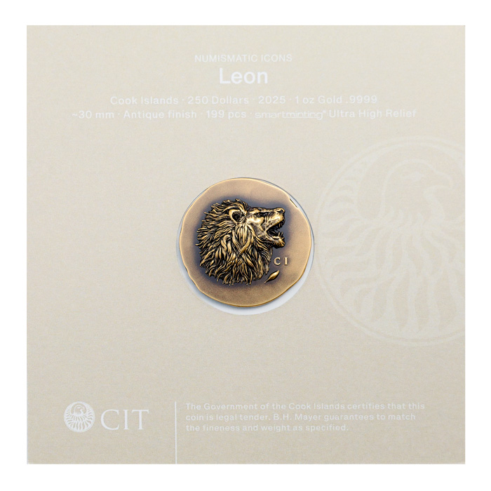 Gold Coin Numismatic Icons - Leon 1 Oz 2025 Antique Standard | Zlaťáky