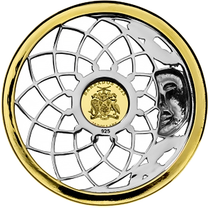 Silver Gold-plated Coin Symbols of Life - Dreamcatcher 2025 Proof ...